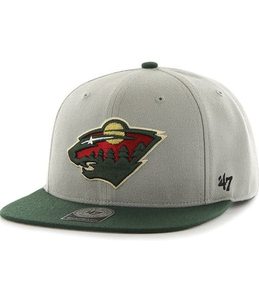 Minnesota Wild Sure Shot Two Tone Captain Gray 47 Brand Adjustable Hat ...