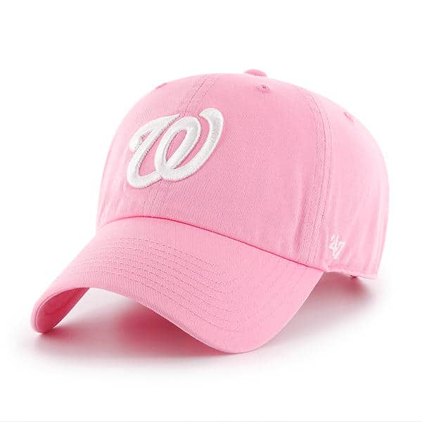 Washington Nationals Women's 47 Brand Pink Clean Up Adjustable Hat ...