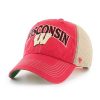 Wisconsin Badgers Tuscaloosa Clean Up Vintage Red 47 Brand Adjustable ...
