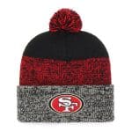 San Francisco 49ers 47 Brand Black Static Cuff Knit Hat - Detroit Game Gear