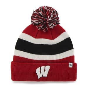 Wisconsin Badgers Breakaway Cuff Knit Red 47 Brand Hat - Detroit Game Gear