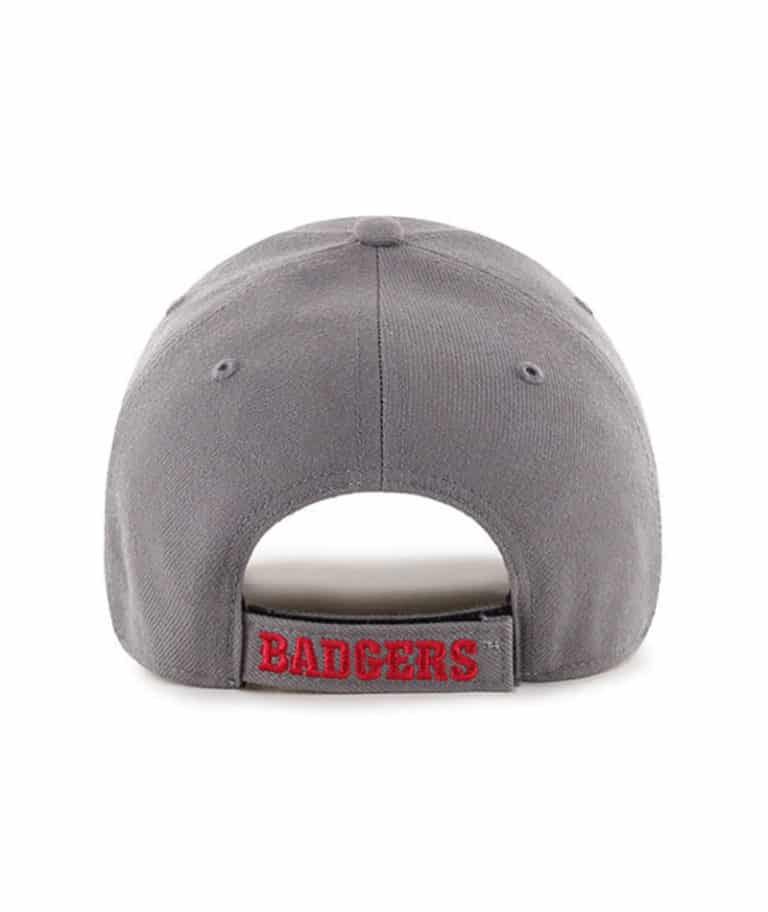 Wisconsin Badgers 47 Brand Dark Gray MVP Adjustable Hat - Detroit Game Gear