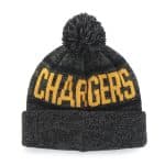 San Diego Chargers Northmont Cuff Knit Charcoal 47 Brand Hat - Detroit ...