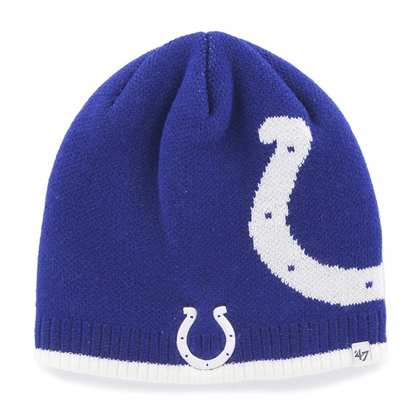 Indianapolis Colts Peaks Beanie Royal 47 Brand Hat - Detroit Game Gear