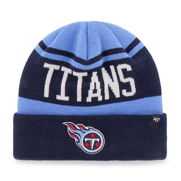 Tennessee Titans Rift Cuff Knit Periwinkle 47 Brand Hat - Detroit Game Gear