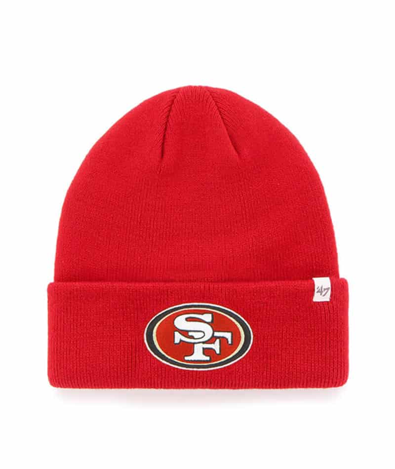 San Francisco 49ers YOUTH Red Raised Cuff Knit Hat - Detroit Game Gear