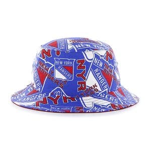 New York Rangers Bravado Bucket White 47 Brand Hat - Detroit Game Gear