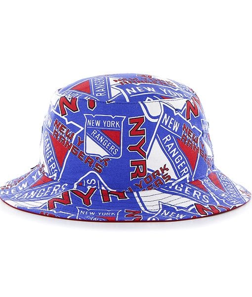 New York Rangers Bravado Bucket White 47 Brand Hat - Detroit Game Gear