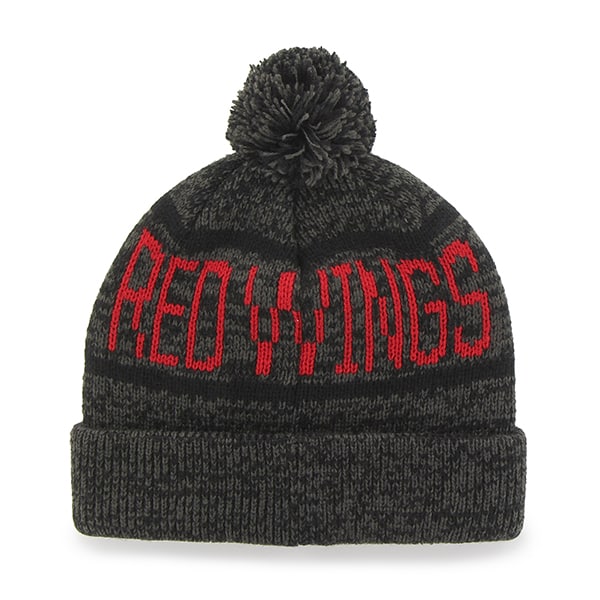 Detroit Red Wings Northmont Cuff Knit Charcoal 47 Brand Hat - Detroit ...