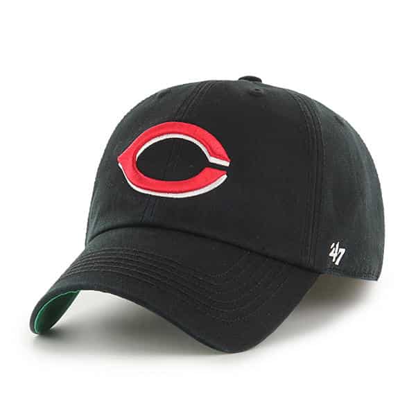 Cincinnati Reds 47 Brand Black Franchise Fitted Hat - Detroit Game Gear