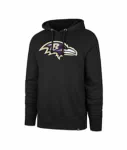 Baltimore Ravens Men's 47 Brand Black Pullover Hoodie - Detroit Game Gear