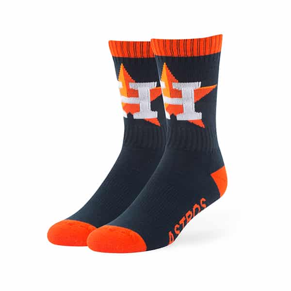 Houston Astros Bolt Sport Socks Navy 47 Brand - Detroit Game Gear