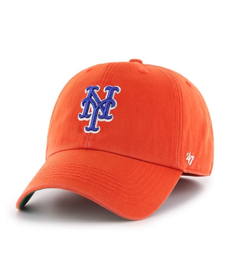 New York Mets 47 Brand Orange Franchise Fitted Hat - Detroit Game Gear