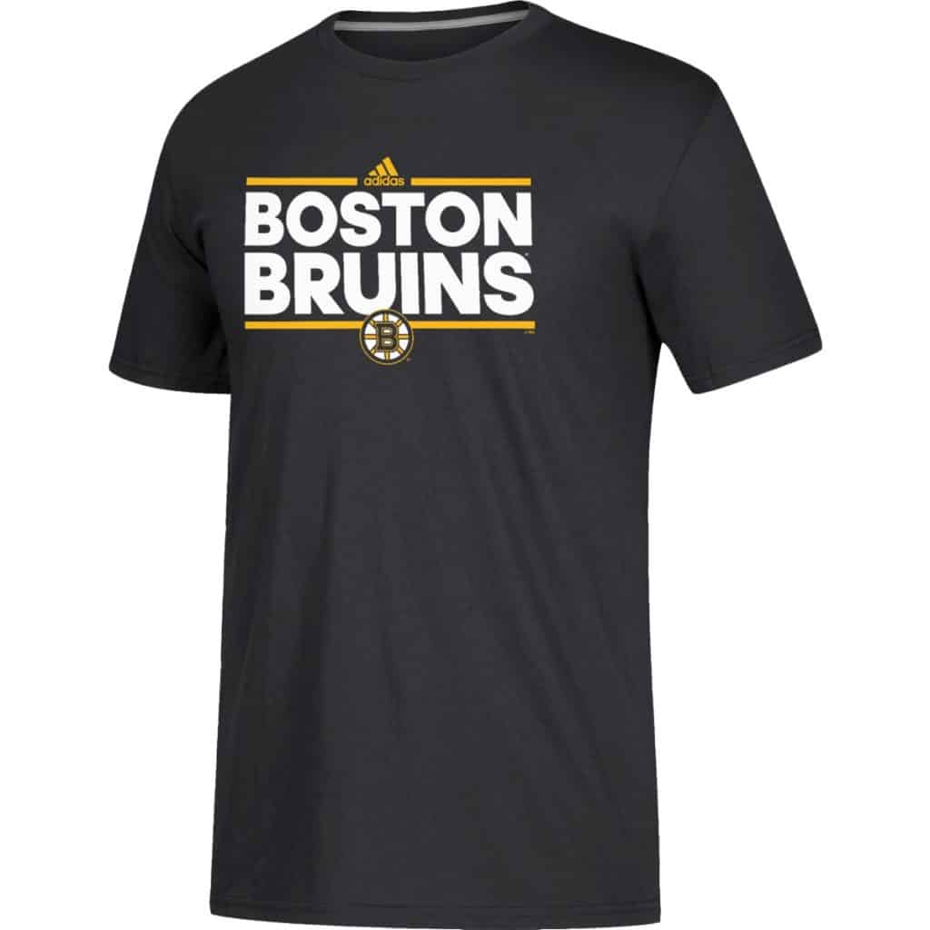 Boston Bruins Men's Adidas Black Performance T-Shirt Tee - Detroit Game ...