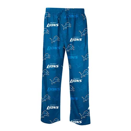 Detroit Lions Small Mens Blue Insider Pajama Pants Detroit Game Gear