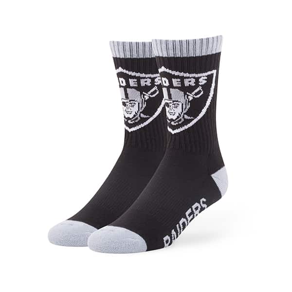 Oakland Raiders Bolt Sport Socks Black 47 Brand - Detroit Game Gear