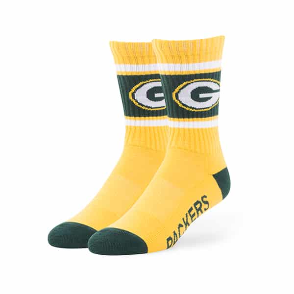 Green Bay Packers Duster Sport Socks Cheddar 47 Brand - Detroit Game Gear
