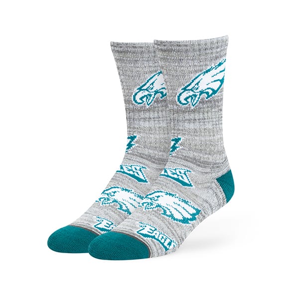 Philadelphia Eagles Percy Sport Crew Socks Gray 47 Brand - Detroit Game ...