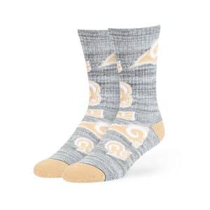 Los Angeles Rams Percy Sport Crew Socks Gray 47 Brand - Detroit Game Gear