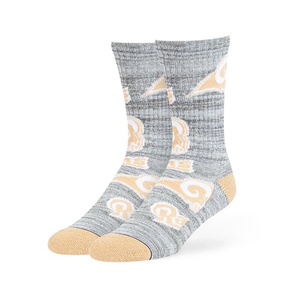 Los Angeles Rams Percy Sport Crew Socks Gray 47 Brand - Detroit Game Gear