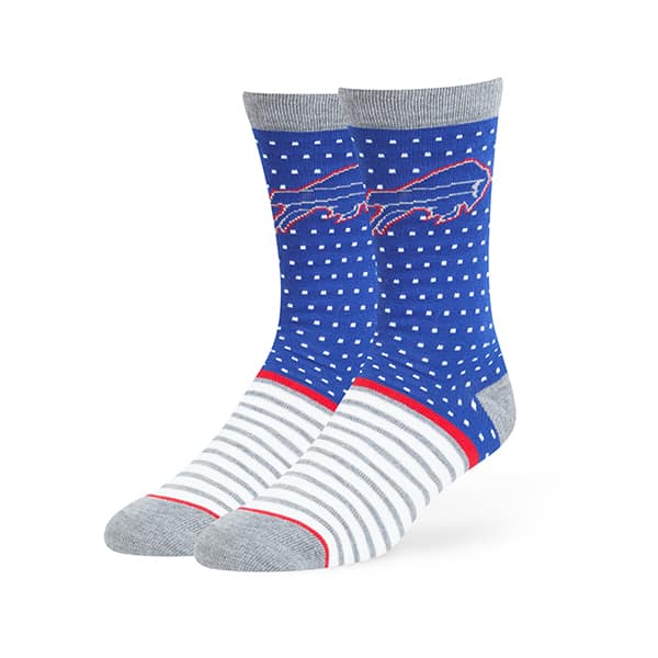 Buffalo Bills Willard Flat Knit Socks Royal 47 Brand - Detroit Game Gear