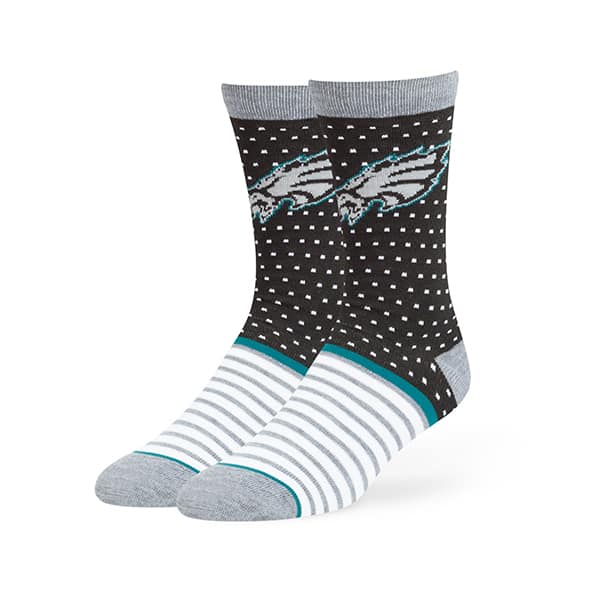 Philadelphia Eagles Willard Flat Knit Socks Black 47 Brand - Detroit ...
