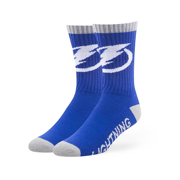 Tampa Bay Lightning Bolt Sport Socks Royal 47 Brand - Detroit Game Gear