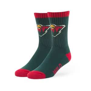 Minnesota Wild 47 Brand Dark Green Bolt Sport Socks - Detroit Game Gear