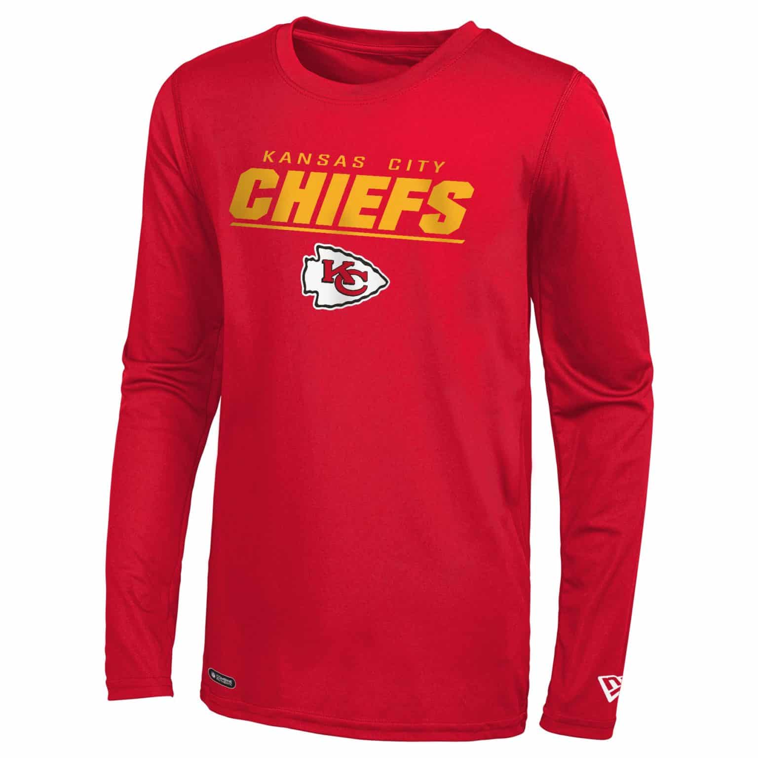 Kansas City Chiefs Men’s New Era Red Long Sleeve T-Shirt Tee - Detroit ...