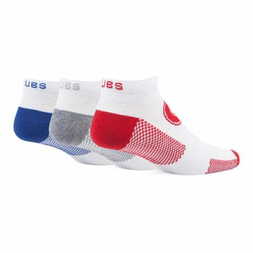 Chicago Cubs 47 Brand Motion LARGE Low Cut 3 PACK Socks - Detroit Game Gear
