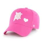 Detroit Tigers 47 Brand Bright Pink Girls KIDS Adjustable Hat - Detroit ...