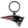 New England Patriots Chrome Logo Cut Keychain - Detroit Game Gear