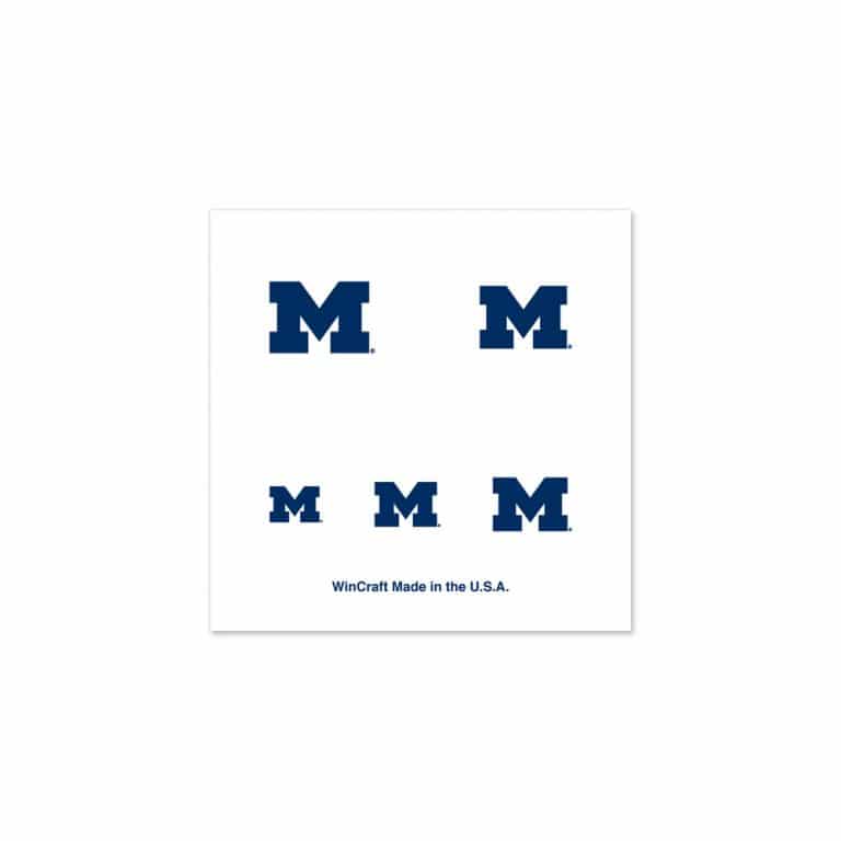 Michigan Wolverines Fingernail Tattoos - Detroit Game Gear
