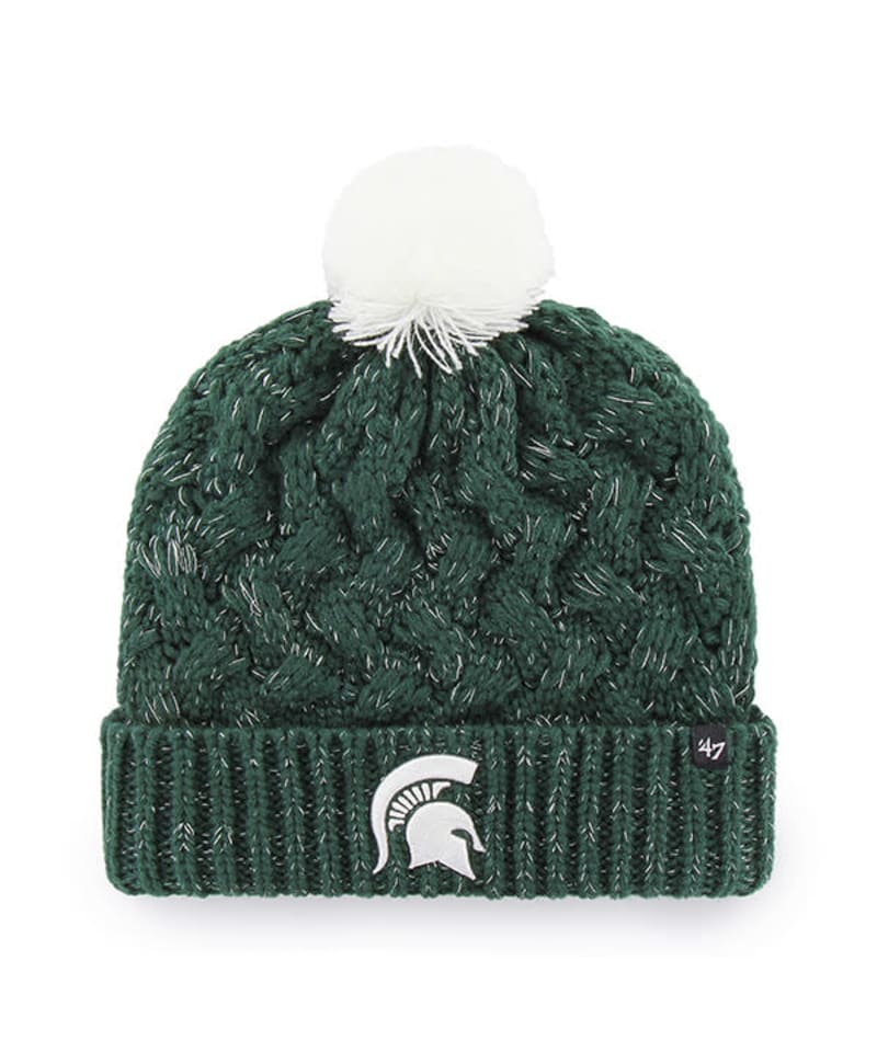 Michigan State Spartans Women's 47 Brand Logo Dark Green Fiona Cuff ...