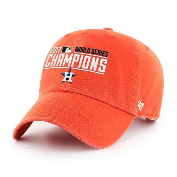 Houston Astros Champions 47 Brand Orange Clean Up Adjustable Hat ...