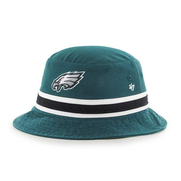 Philadelphia Eagles L/XL 47 Brand Striped Pacific Green Bucket Hat ... Philadelphia Eagles L/XL 47 Brand Striped Pacific Green Bucket Hat ...