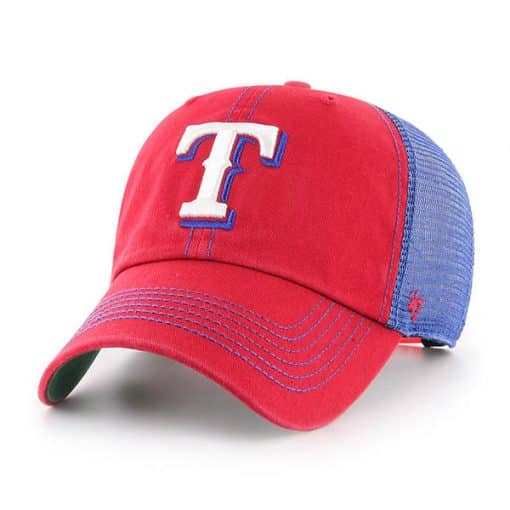 Texas Rangers 47 Brand Trawler Red Blue Clean Up Adjustable Hat ...