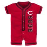 Cincinnati Reds Baby Game Ready Red Button Up Romper Coverall - Detroit ...