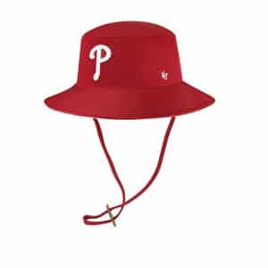 Philadelphia Phillies 47 Brand Red Panama Bucket Hat - Detroit Game Gear