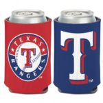 Texas Rangers 12 oz Blue Red Can Cooler Holder - Detroit Game Gear