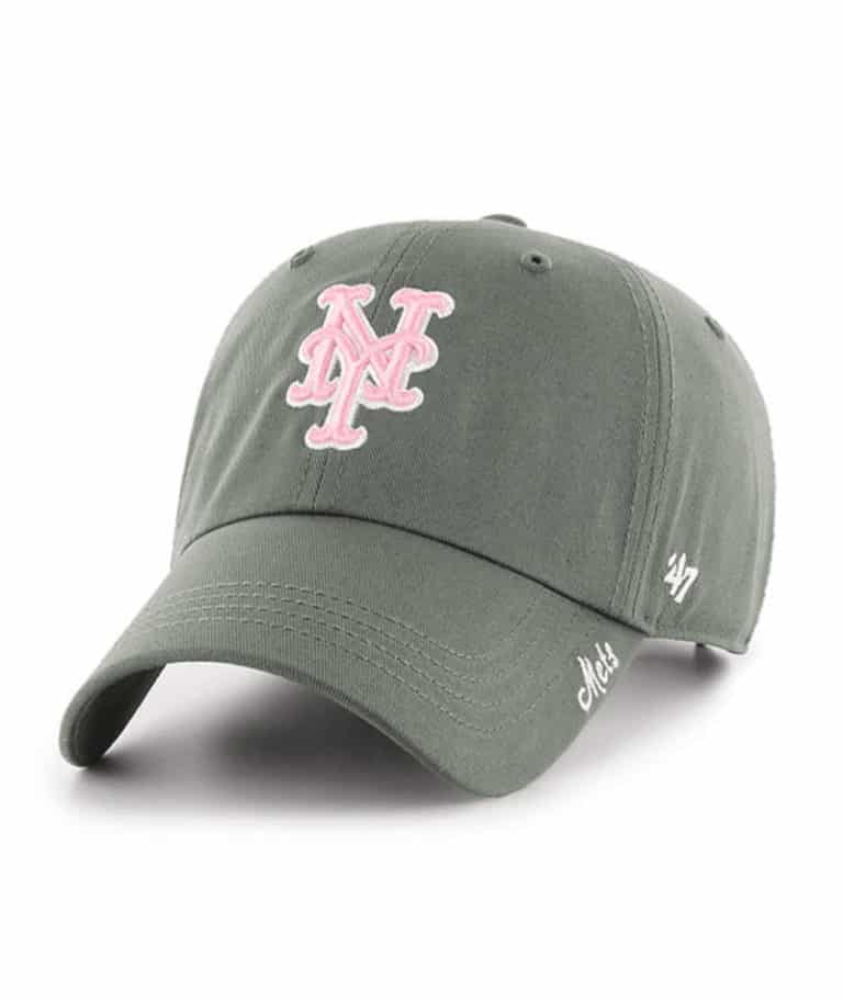 New York Mets Women's 47 Brand Moss Pink Miata Clean Up Hat - Detroit ...