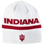 Indiana Hoosiers Adidas White Knit Beanie Hat - Detroit Game Gear
