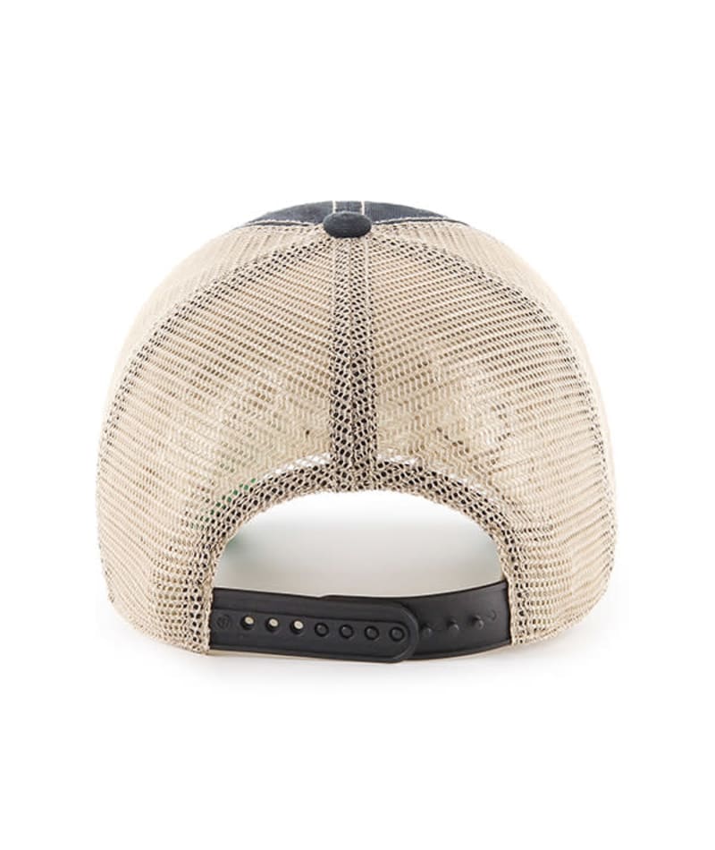 Wisconsin Badgers 47 Brand Trawler Black Clean Up Mesh Snapback Hat ...