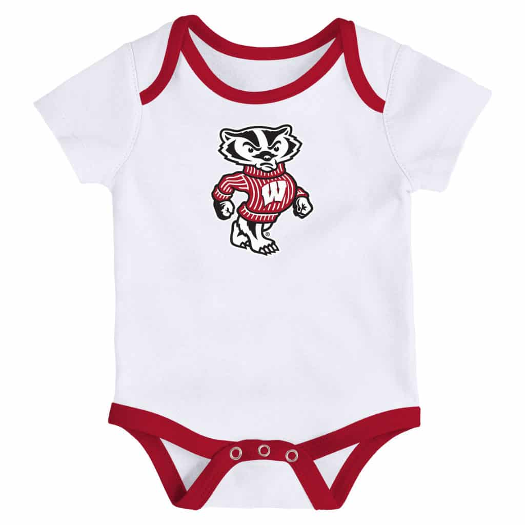 Wisconsin Badgers Baby 3 Pack Future Star Onesie Creeper Set - Detroit ...