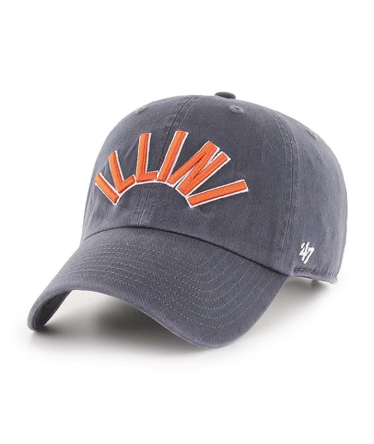 Illinois Fighting Illini 47 Brand Script Vintage Navy Clean Up ...