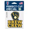Milwaukee Brewers 4″x4″ Brew Crew Perfect Cut Color Decal - Detroit ...