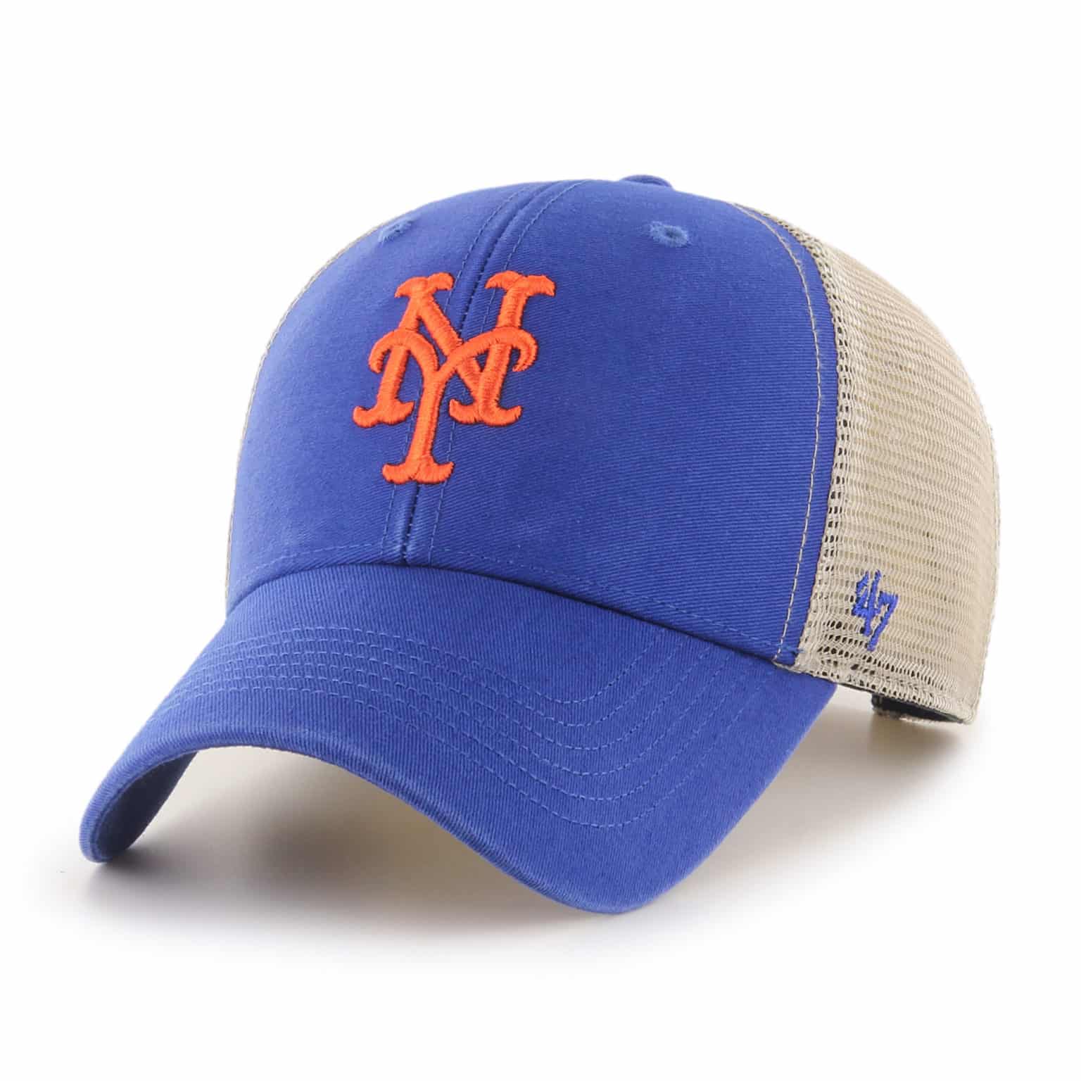 New York Mets 47 Brand Blue MVP Mesh Snapback Hat - Detroit Game Gear