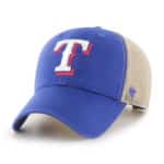 Texas Rangers 47 Brand Blue MVP Mesh Snapback Hat - Detroit Game Gear