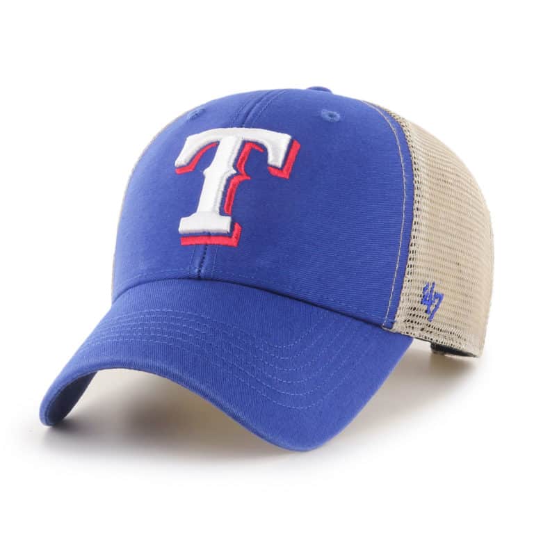 Texas Rangers 47 Brand Blue MVP Mesh Snapback Hat - Detroit Game Gear