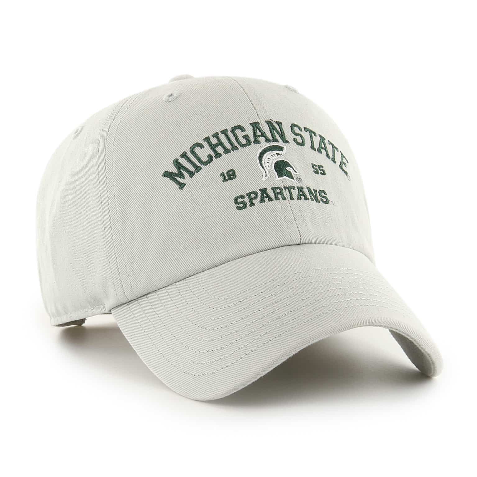 Michigan State Spartans 47 Brand Gray Clean Up Adjustable Hat - Detroit ...